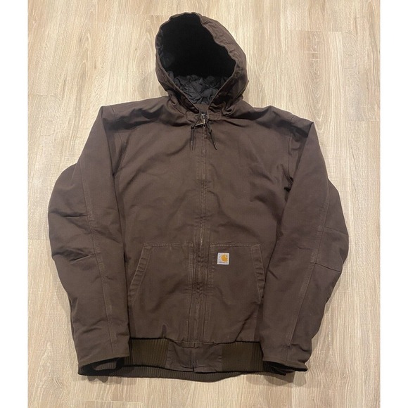 Carhartt | Jackets & Coats | Vintage Carhartt Hooded Brown Jacket 3m ...